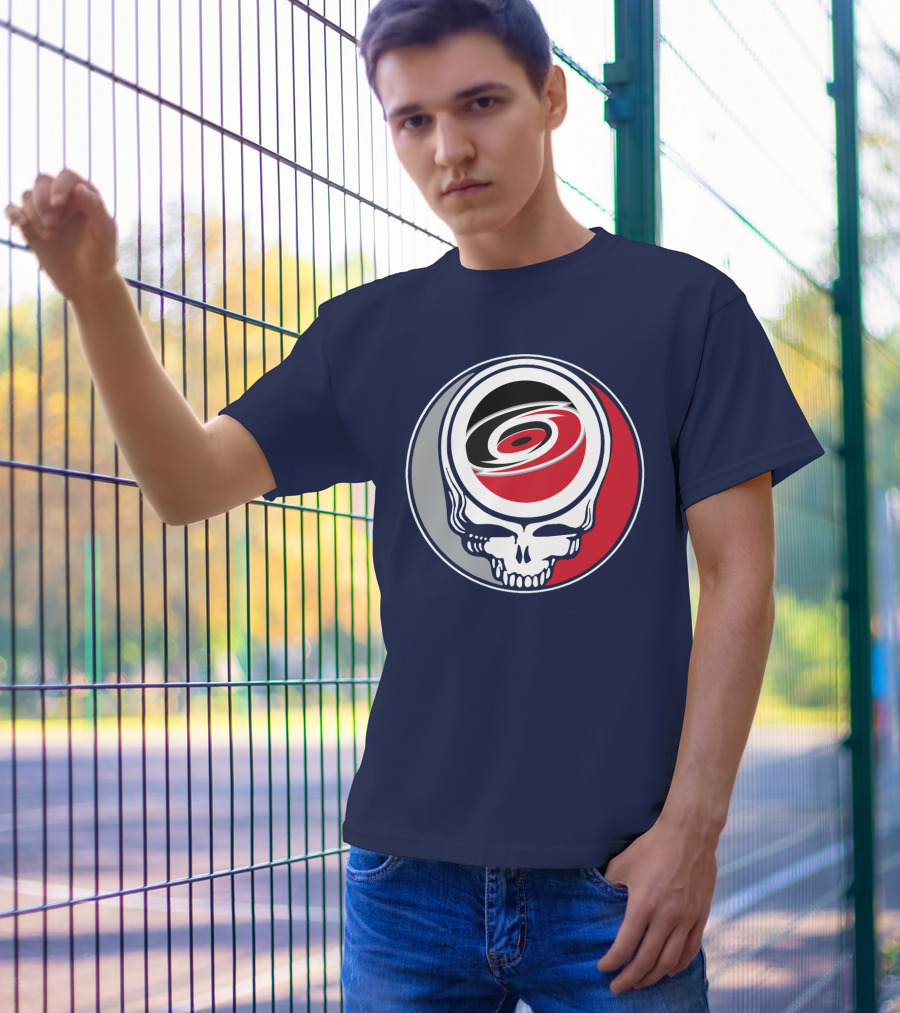 Carolina Hurricanes Grateful Dead Skull T-Shirt