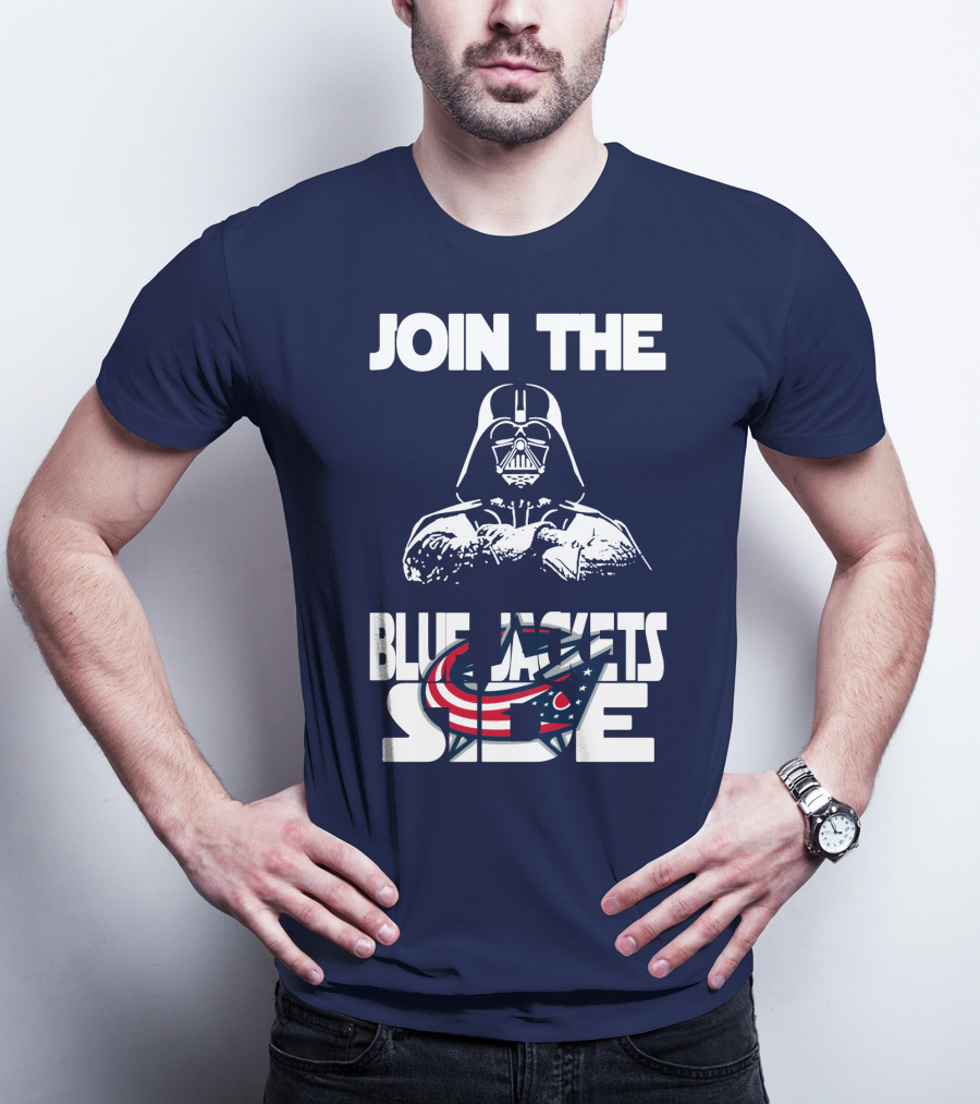 Join The Blue Jackets Side T-Shirt