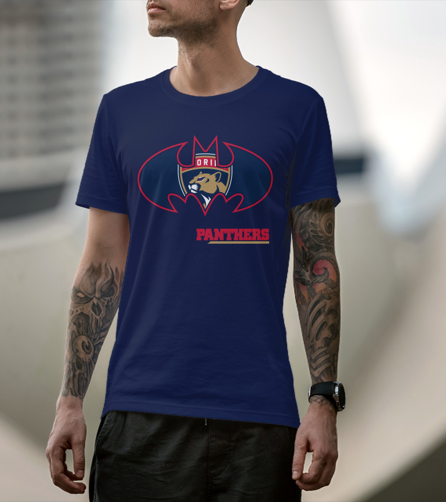 Florida Panthers Bat Symbol Badge T-Shirt