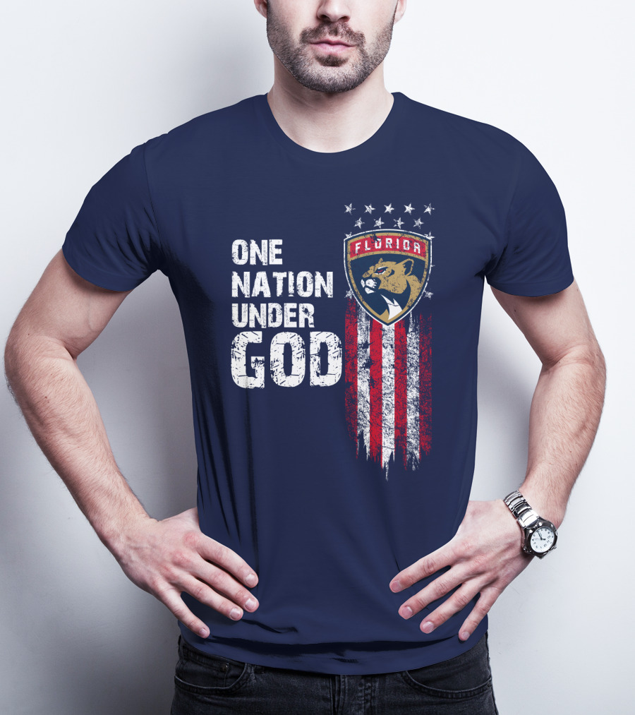 One Nation Under God Florida Panthers T-Shirt