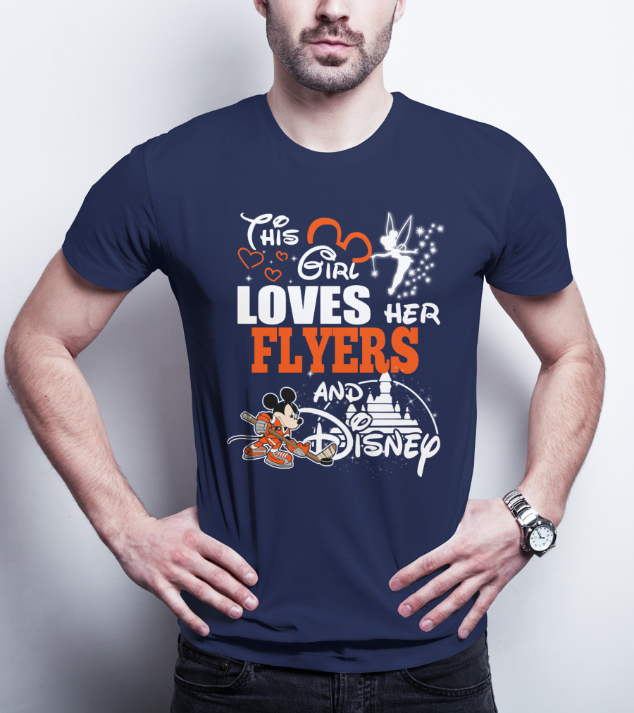 This Girl Loves Her Flyers And Disney T-Shirt