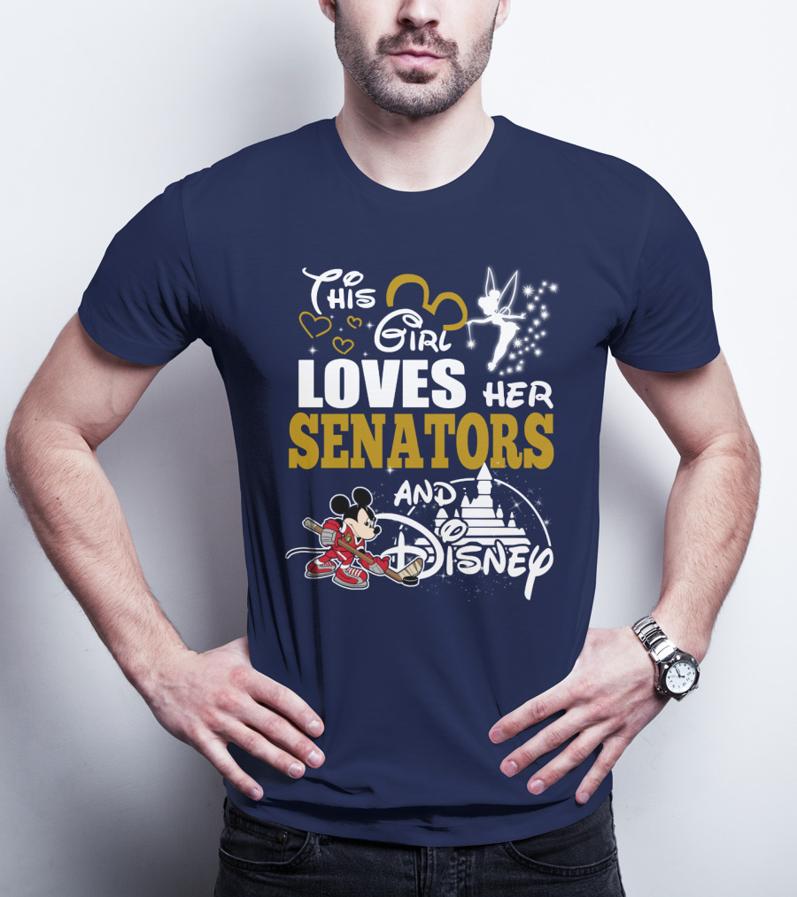 This Girl Loves Her Senators And Disney T-Shirt