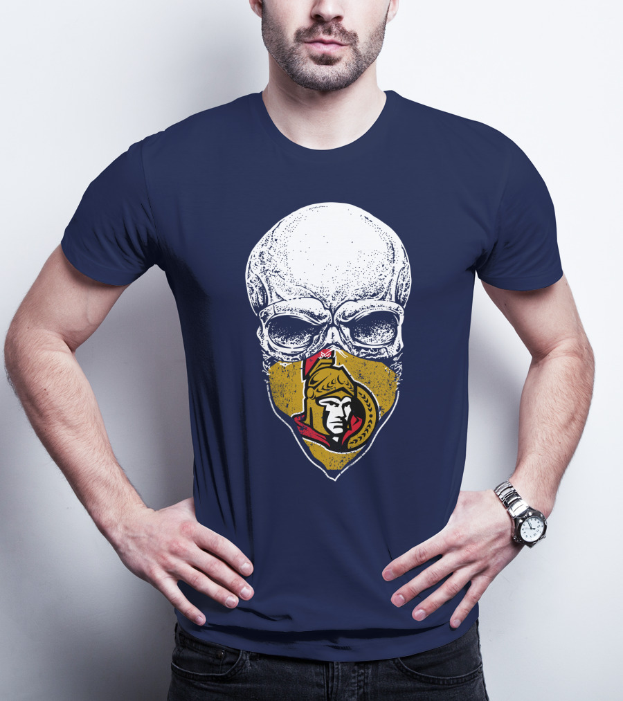 Ottawa Senators Skull Mask T-Shirt