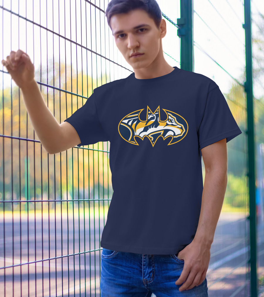Nashville Predators Batman Logo Mashup T-Shirt