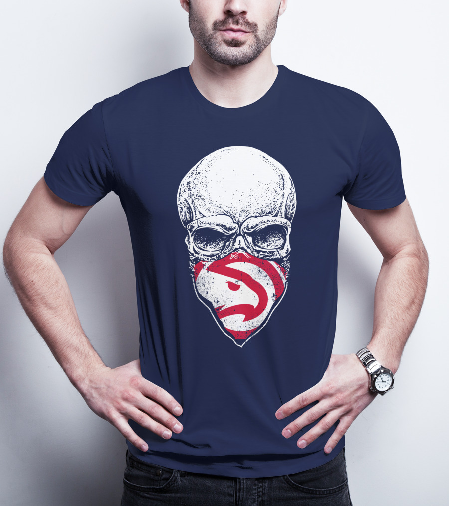 Atlanta Hawks Skull T-Shirt