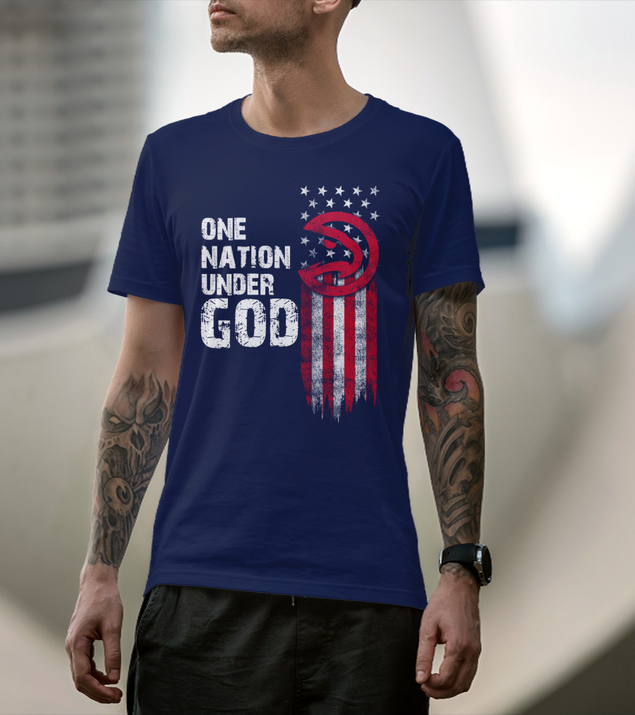 One Nation Under God Atlanta Hawks T-Shirt