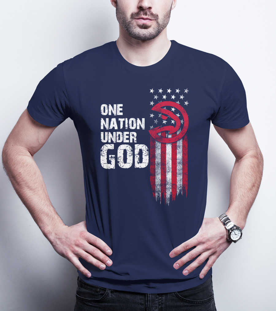 One Nation Under God Atlanta Hawks T-Shirt