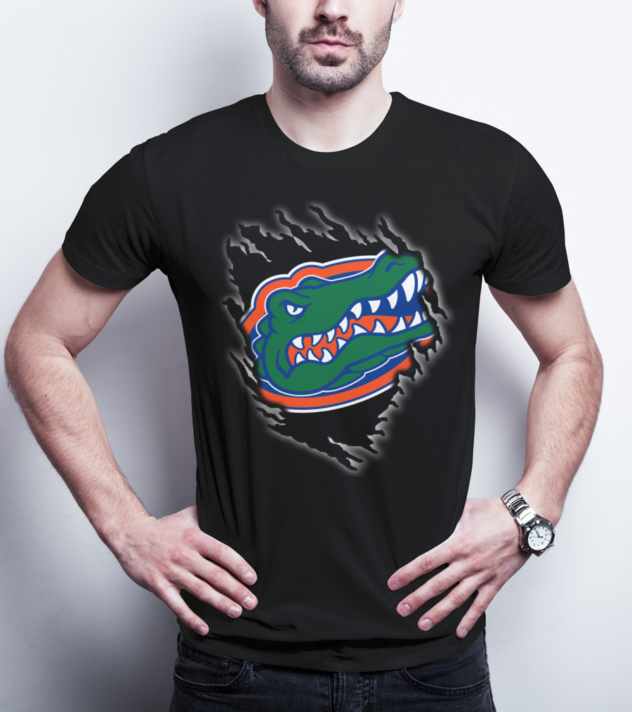 Florida Gators Ripped Claw Mark Gator T-Shirt