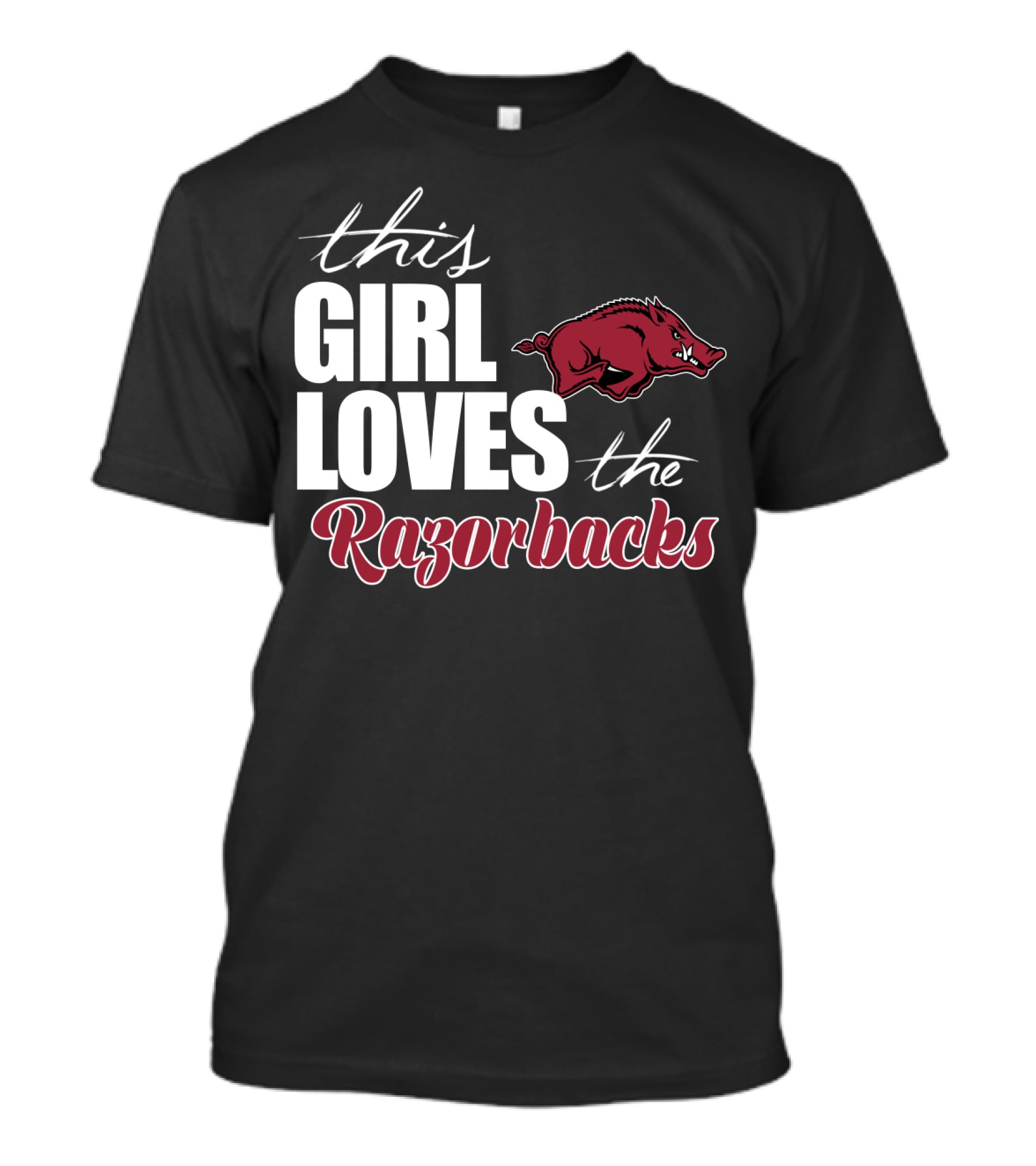 This Girl Loves The Arkansas Razorbacks T-Shirt