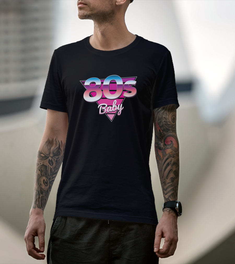 80s Baby Retro Triangle Gradient 764263 T-Shirt