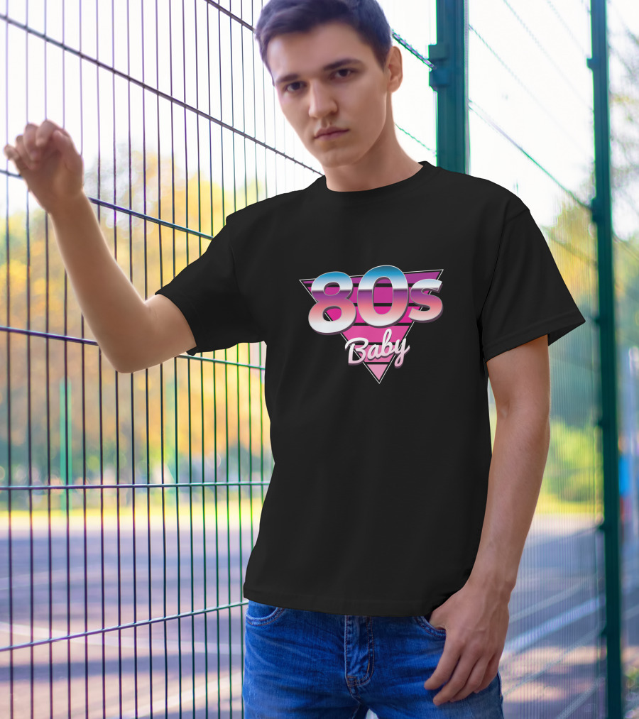80s Baby Retro Triangle Gradient 764263 T-Shirt