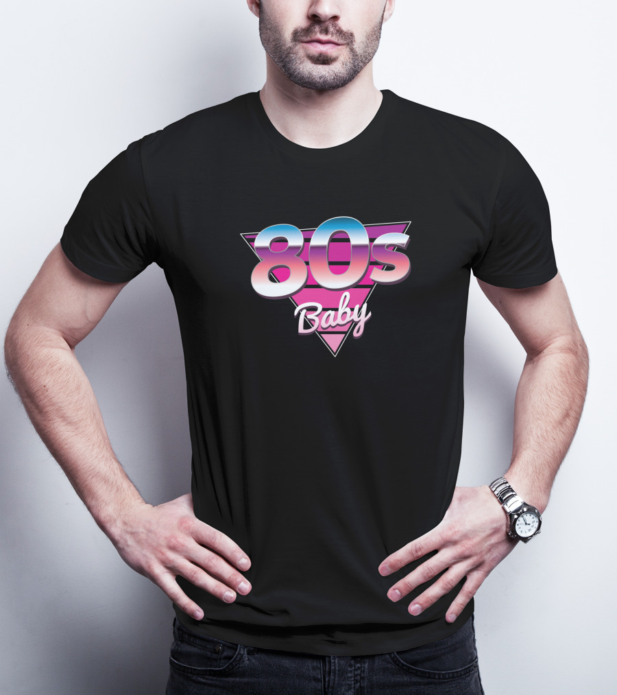 80s Baby Retro Triangle Gradient 764263 T-Shirt