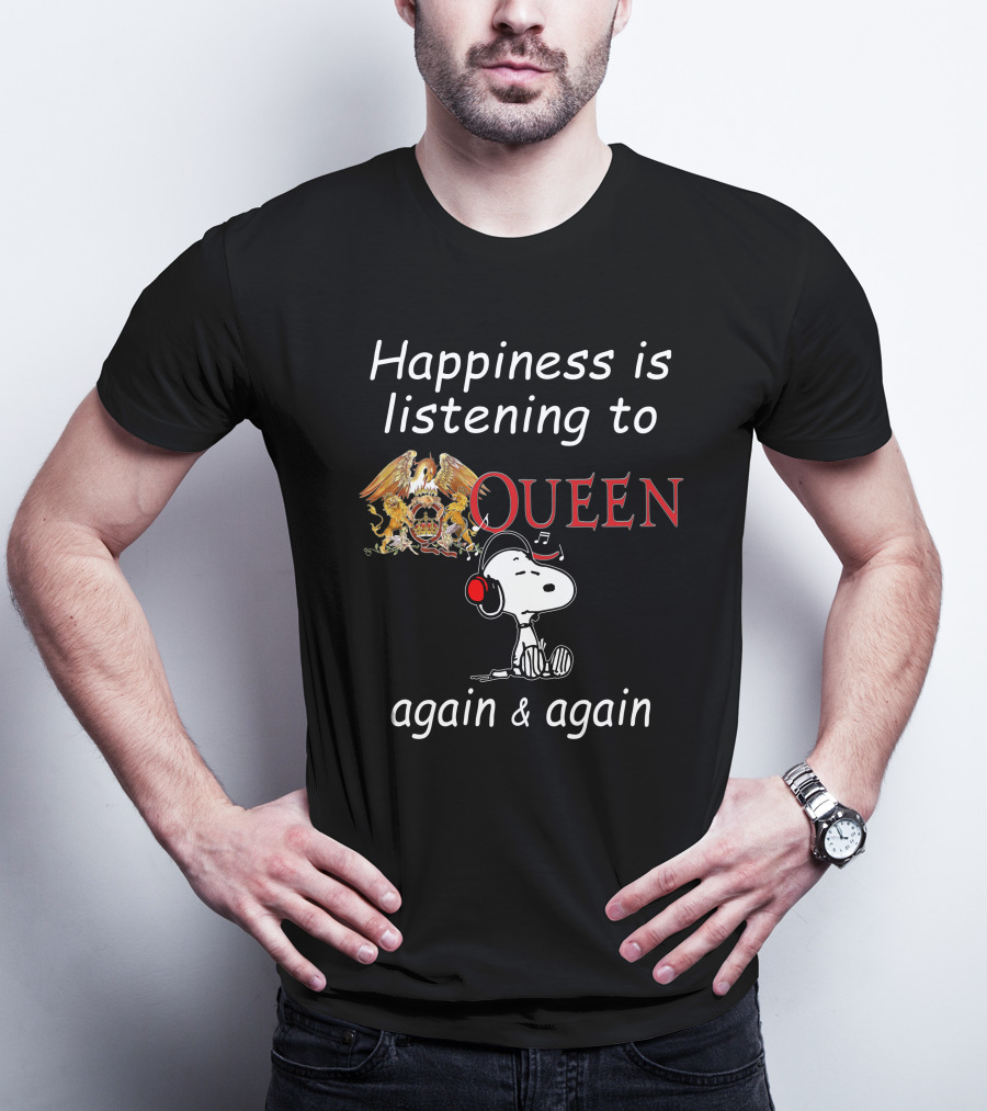 Queen Snoopy Headphones T-Shirt