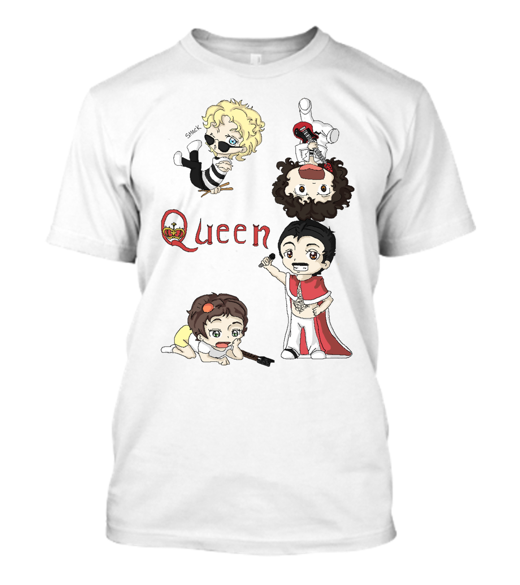 Queen Chibi Band Characters T-Shirt