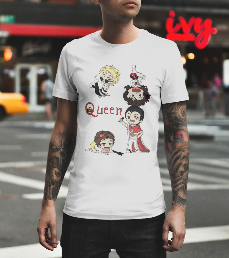 Queen Chibi Band Characters T-Shirt