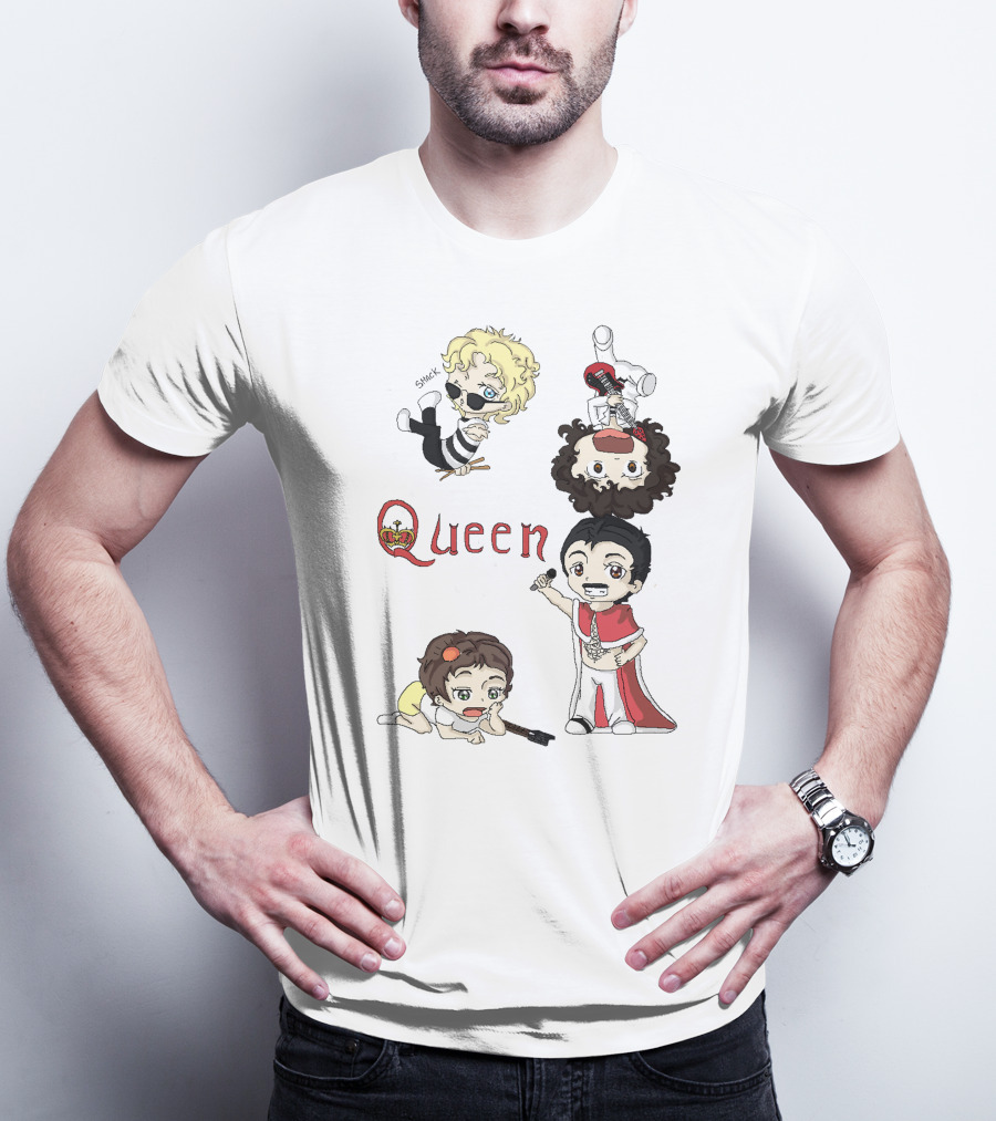 Queen Chibi Band Characters T-Shirt