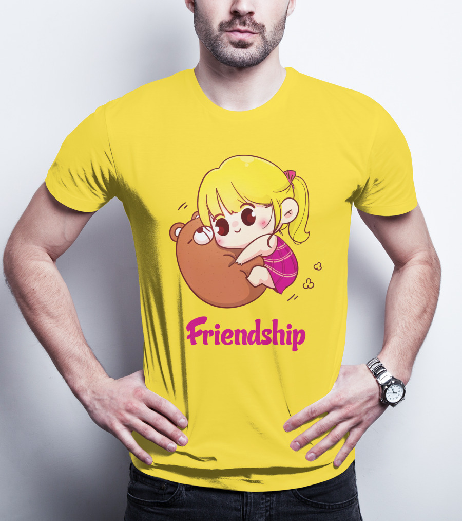 Friendship Baby Comfortable Bear Hug Illustration For Brother T-Shirt