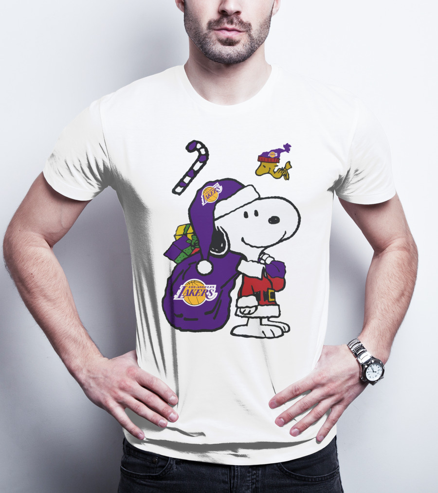 Los Angeles Lakers Snoopy Christmas Special T-Shirt
