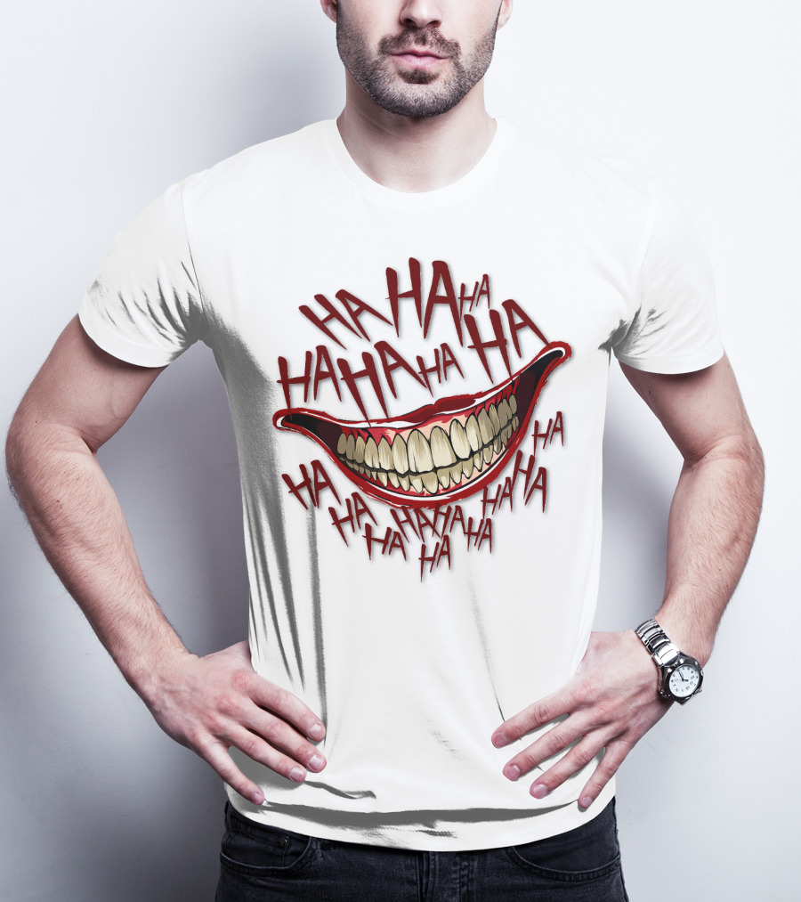 HAHA HAHA HAHA Grinning Mouth T-Shirt
