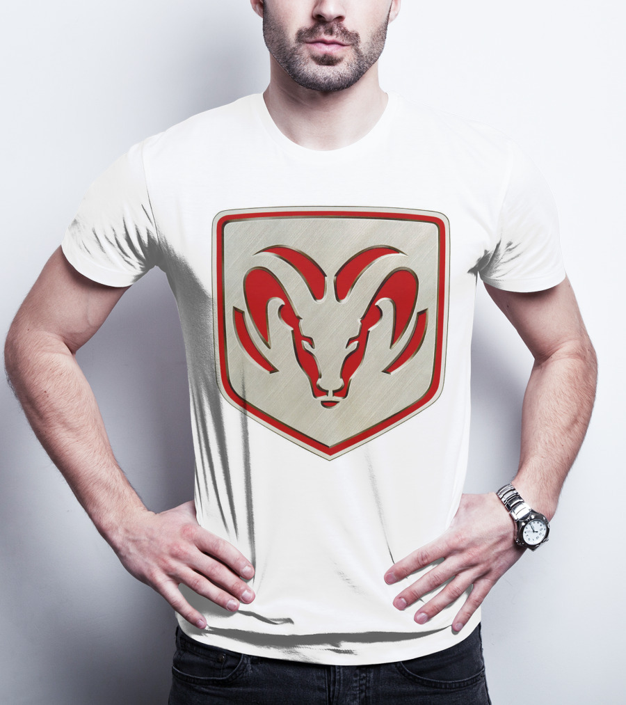 The Ram Emblem Silver Redbadge T-Shirt