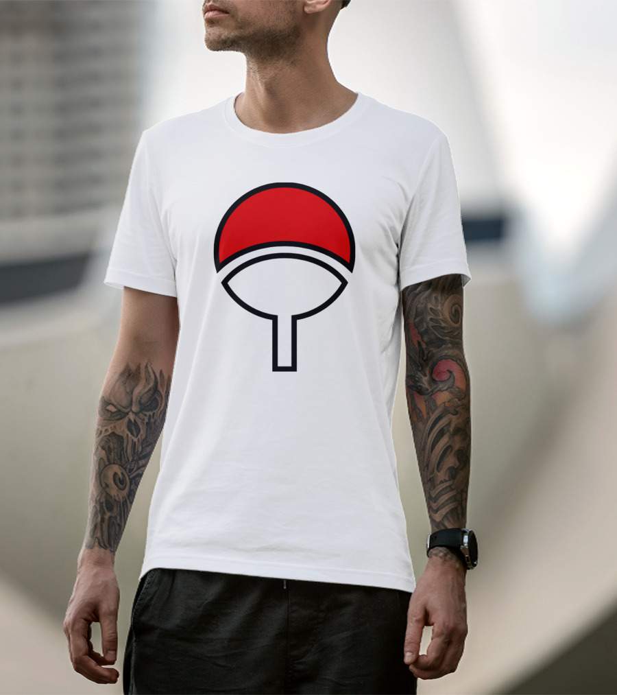 Clan Uchiha Sharingan Fan Symbol T-Shirt