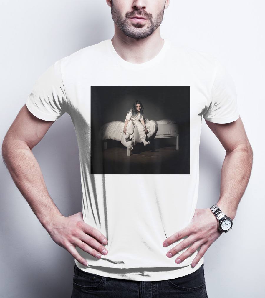 Billie Eilish Sweet Dreams Bed Scene White T-Shirt