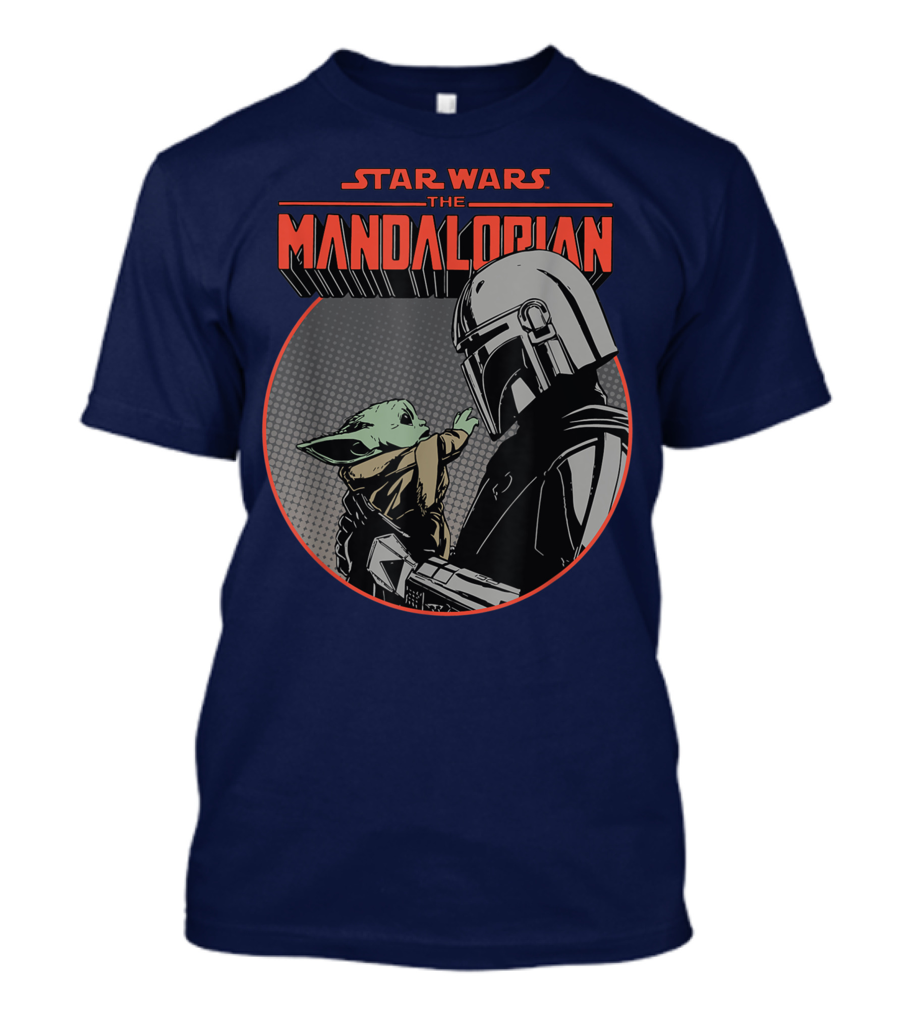 Star Wars The Mandalorian Mando And The Child Vintage Comic T-Shirt