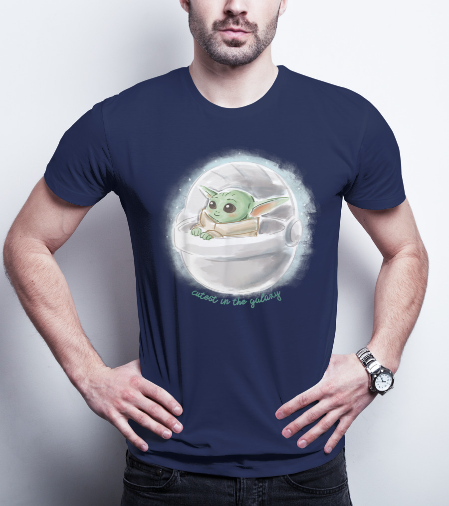 Star Wars The Mandalorian The Child Cutest In The Galaxy Floating Pod T-Shirt