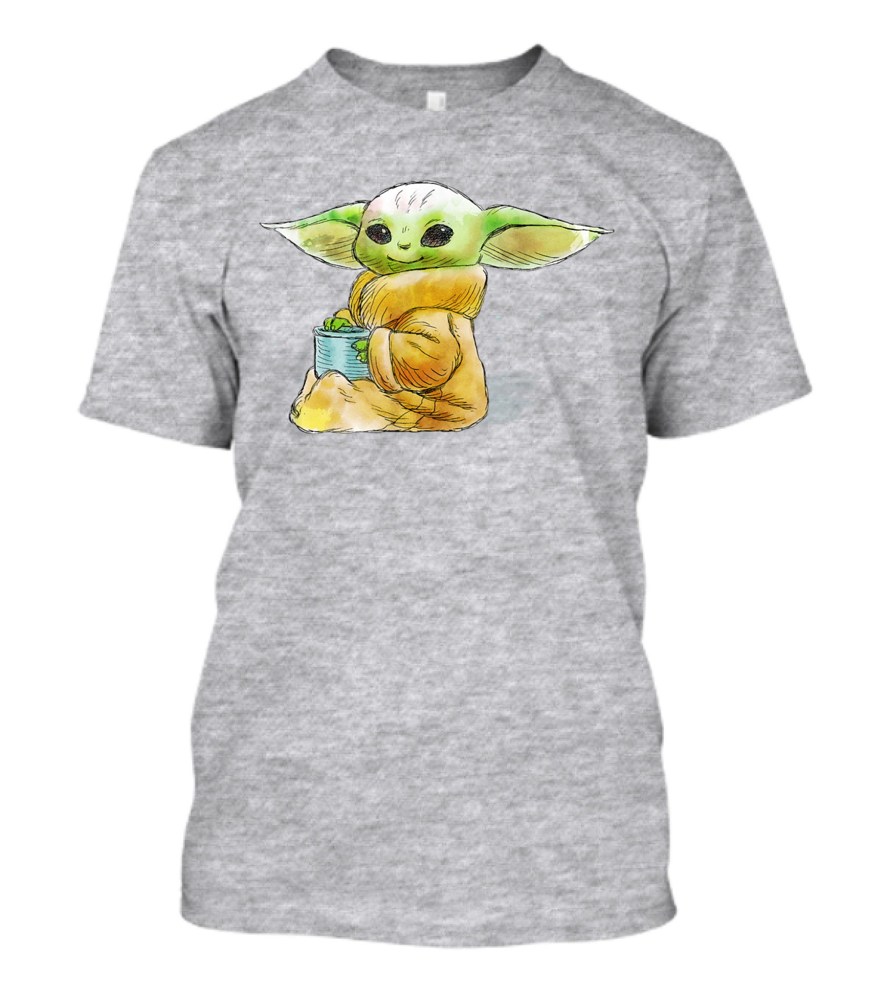 Star Wars The Mandalorian The Child Baby Yoda Drinking Soup T-Shirt