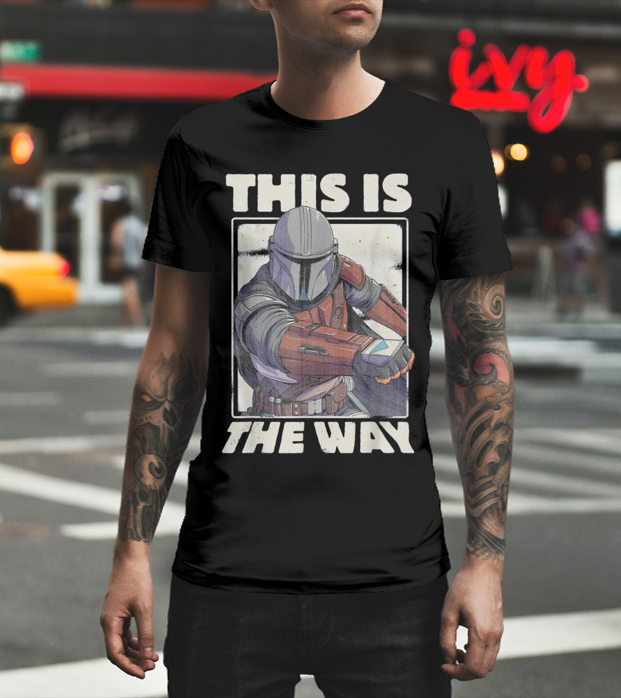 The Mandalorian This Is The Way Star Wars Action Pose T-Shirt