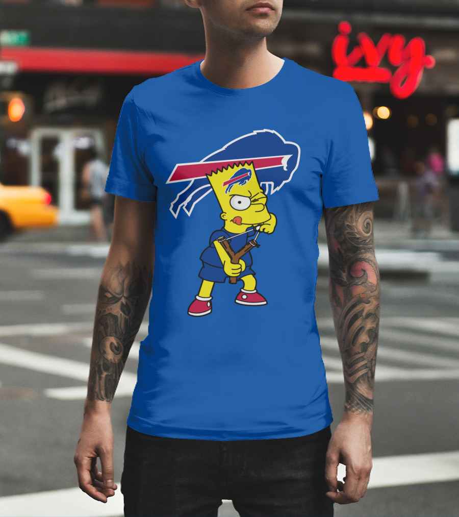 Bills Bart Simpson Buffalo Bills Nfl T-Shirt