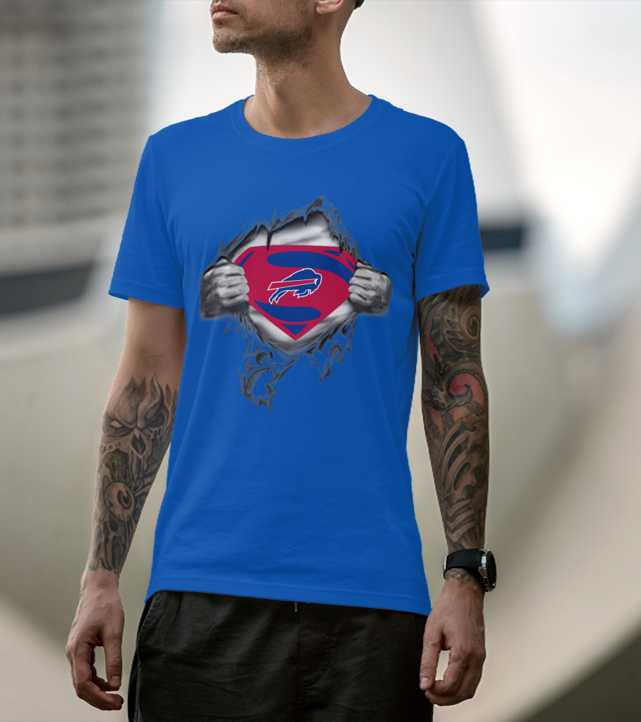 Buffalo Bills Superman Logo Unveiling T-Shirt