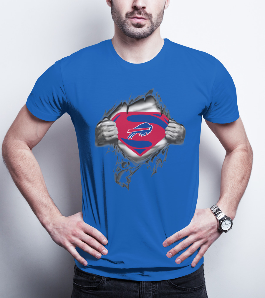 Buffalo Bills Superman Logo Unveiling T-Shirt