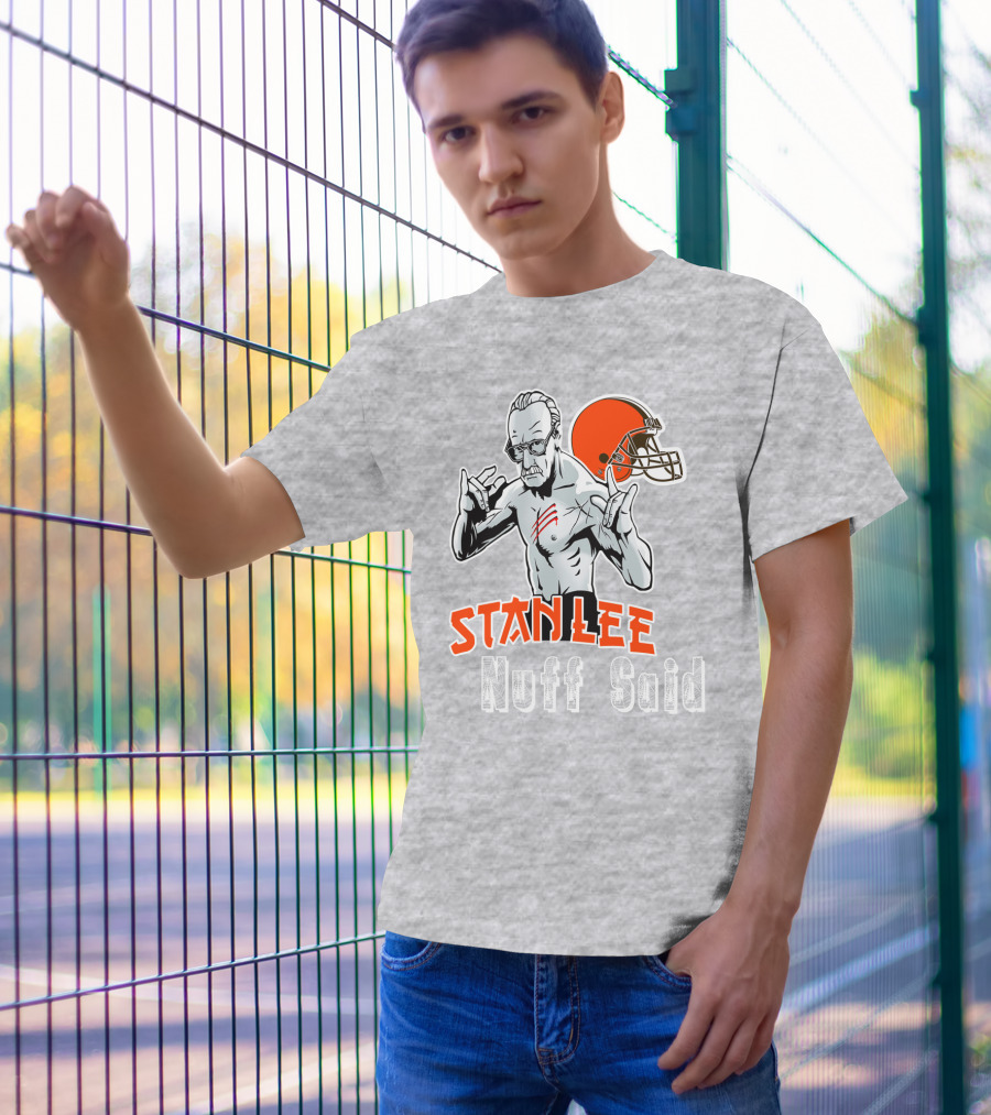 Stanlee Nuff Said Browns Helmet T-Shirt