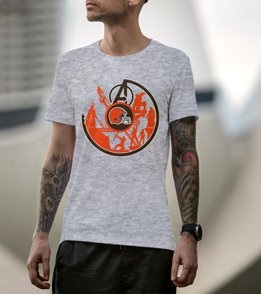 Cleveland Browns Avengers Mashup T-Shirt