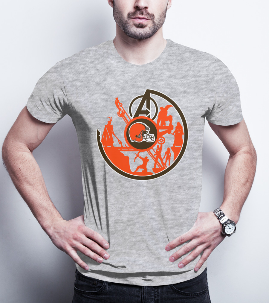 Cleveland Browns Avengers Mashup T-Shirt