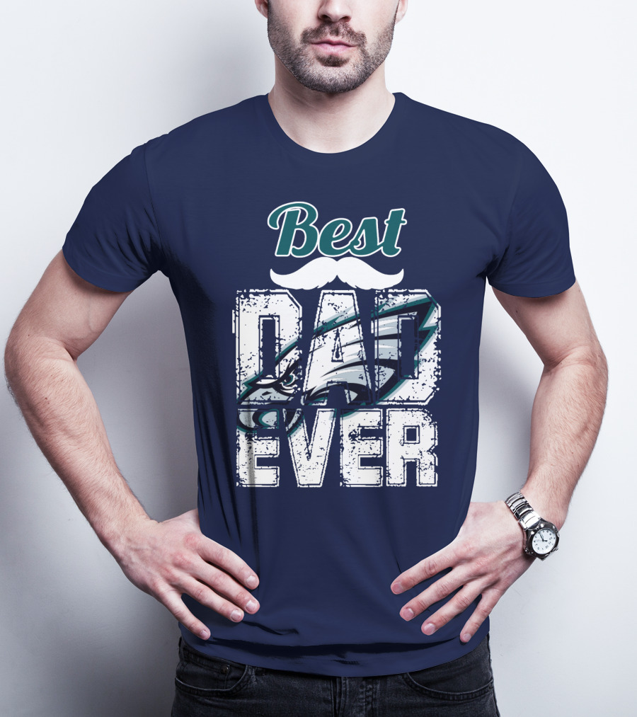 Best Dad Ever Eagles T-Shirt