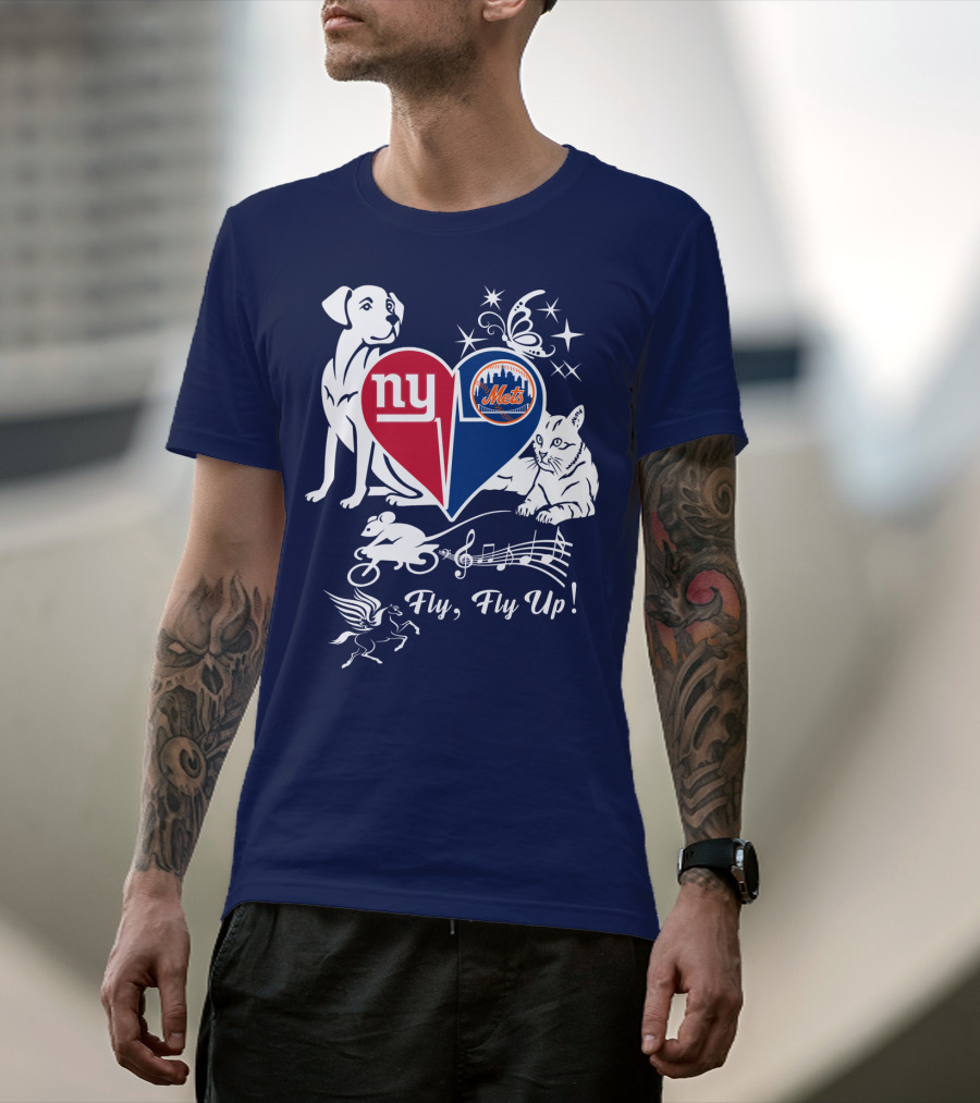 Ny Giants Mets Fly Fly Up T-Shirt