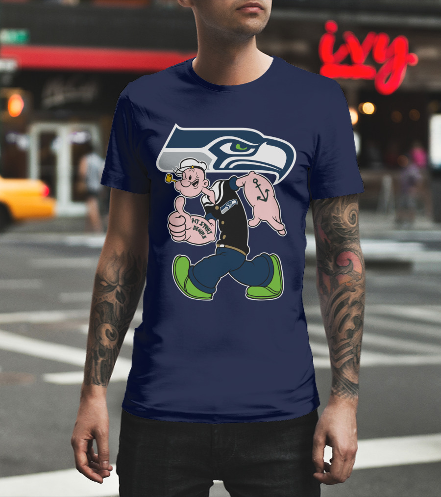 Seahawks Popeye My Jerry Bryant T-Shirt