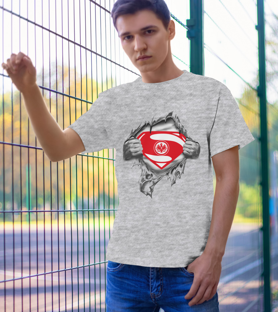 Superman Frankfurt Eintracht Logo Emblem Burst T-Shirt