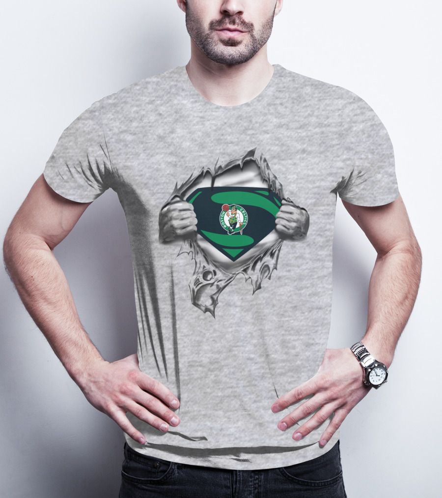 Boston Celtics Super Logo Chest Reveal T-Shirt