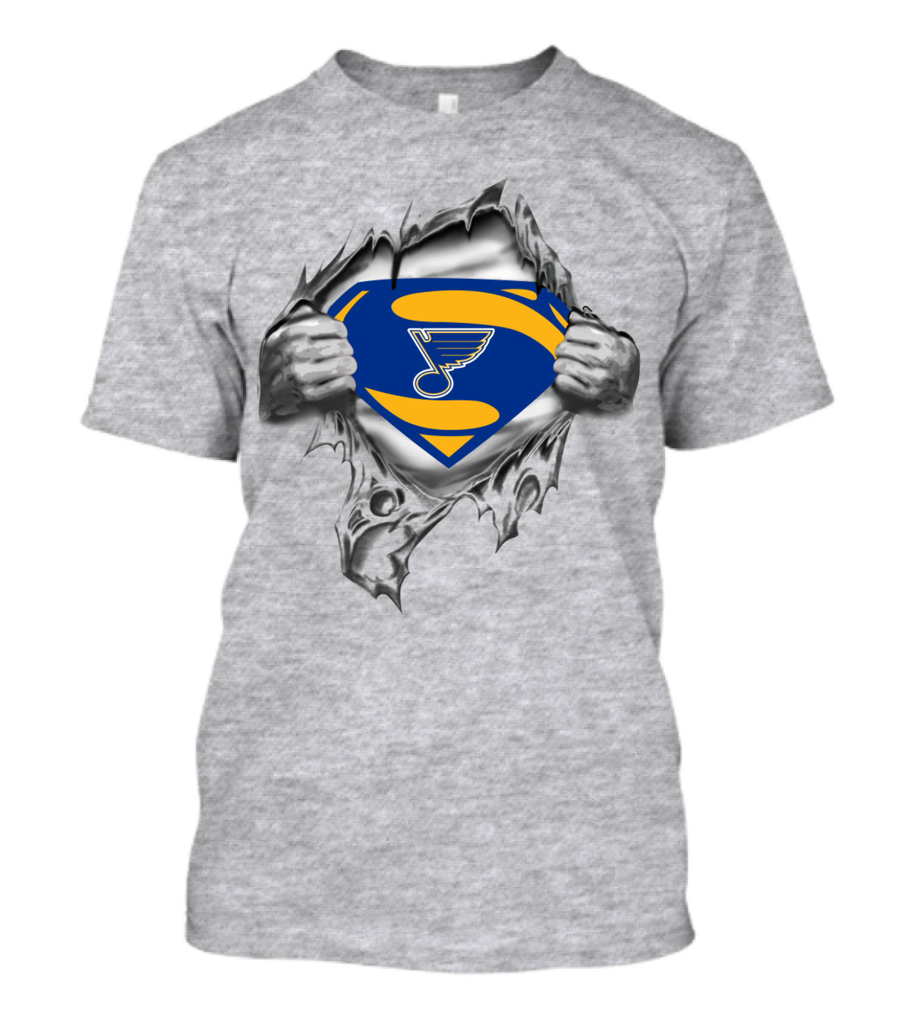 St. Louis Blues Superman Logo Concept T-Shirt
