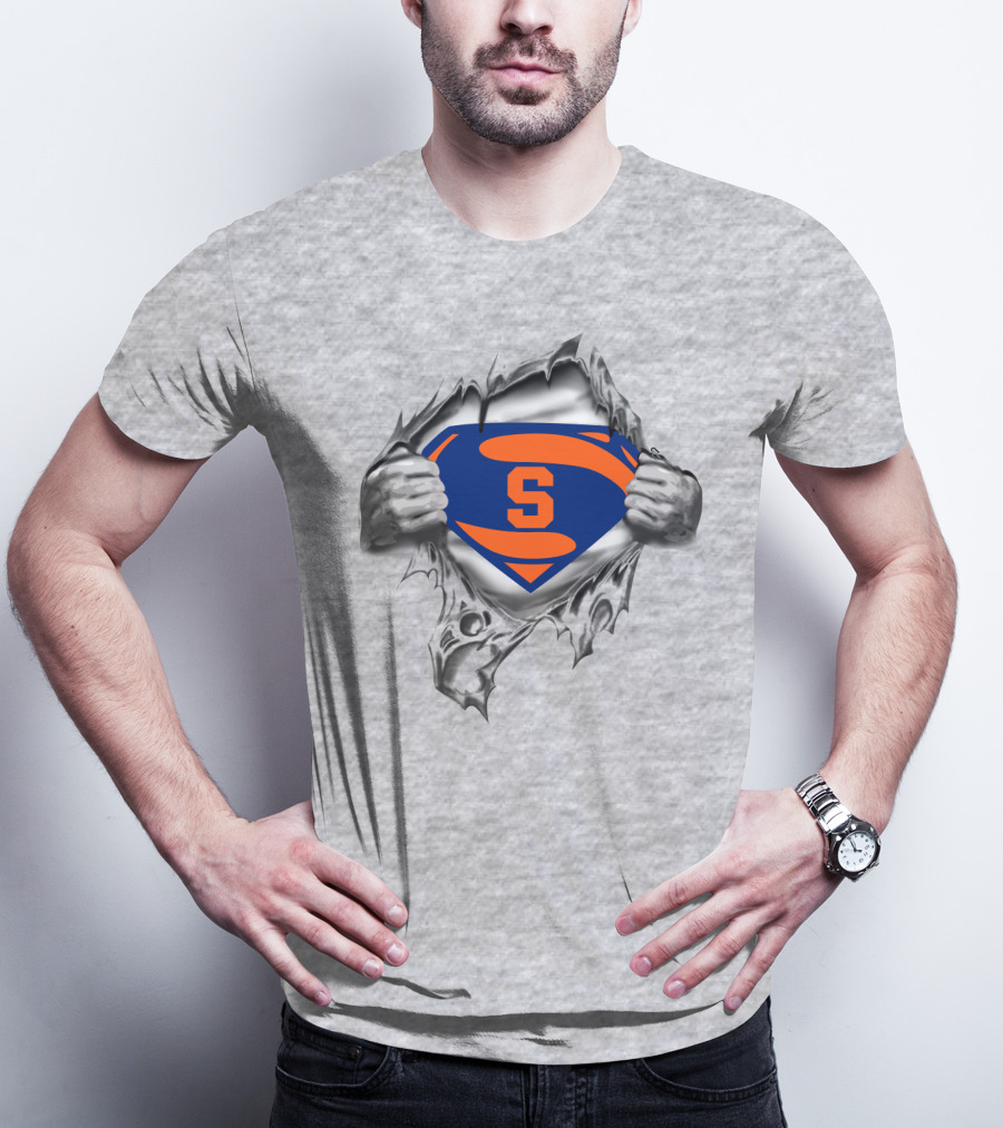 Superman Syracuse Orange S Logo Fan T-Shirt