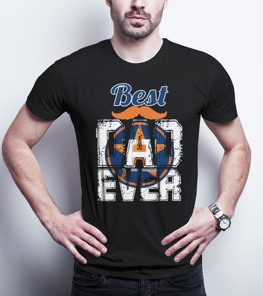 Best Dad Ever Astros Star T-Shirt