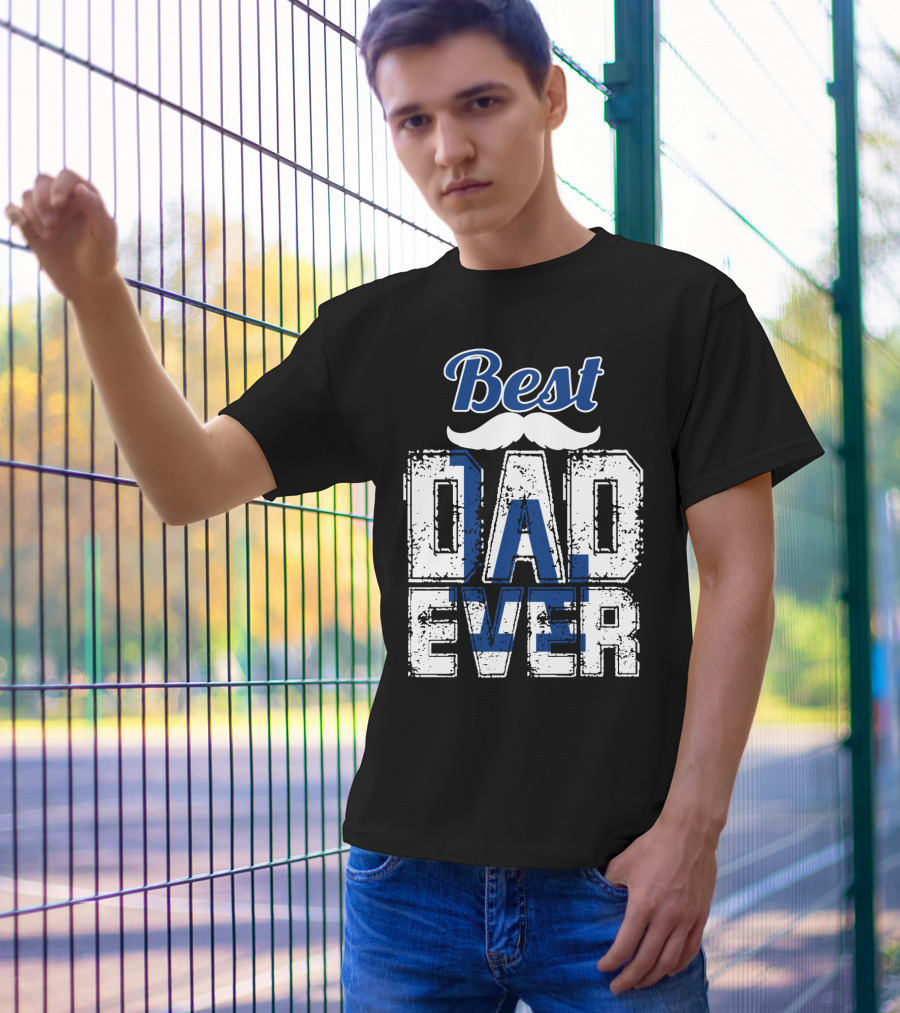Best Dad Ever Dodgers T-Shirt