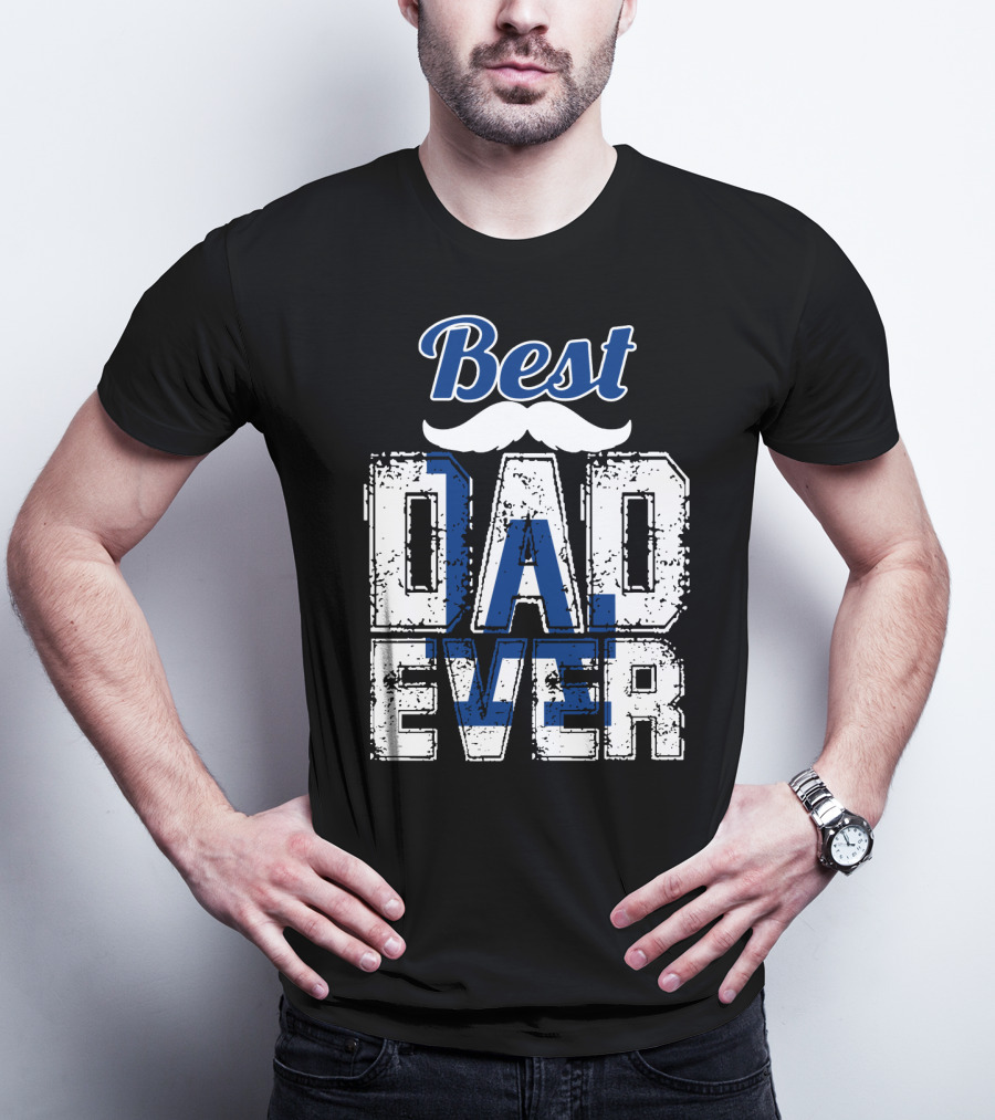 Best Dad Ever Dodgers T-Shirt