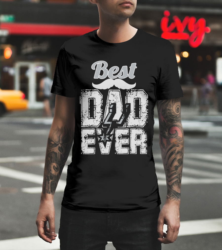Best Dad Ever Spurs T-Shirt