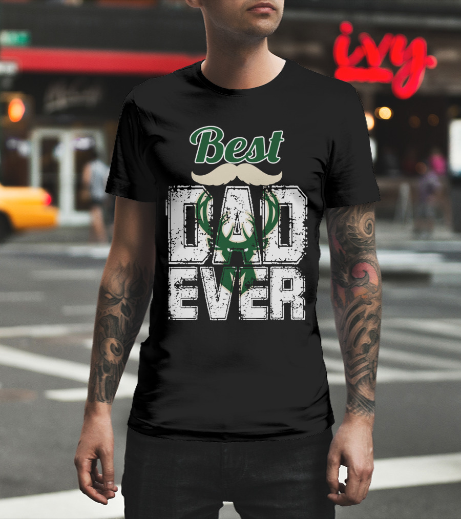 Best Dad Ever Bucks T-Shirt