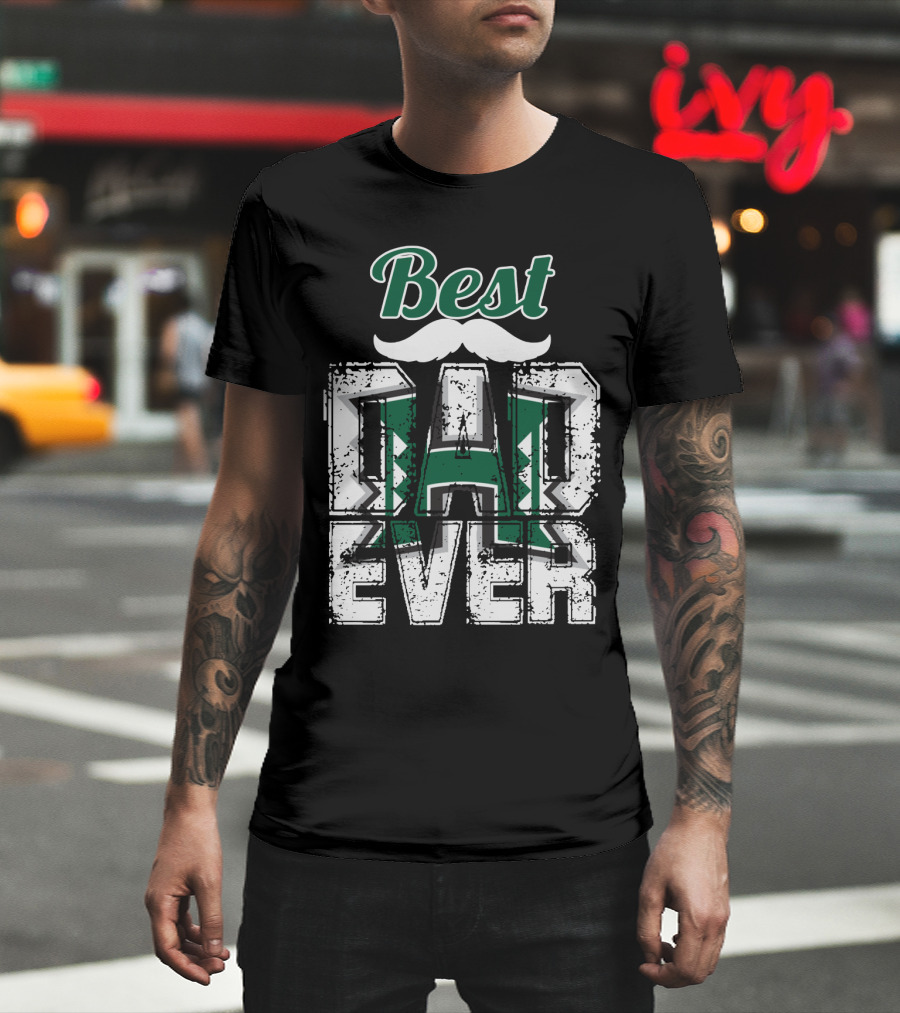 Best Dad Ever Hawaii Rainbow Warriors T-Shirt