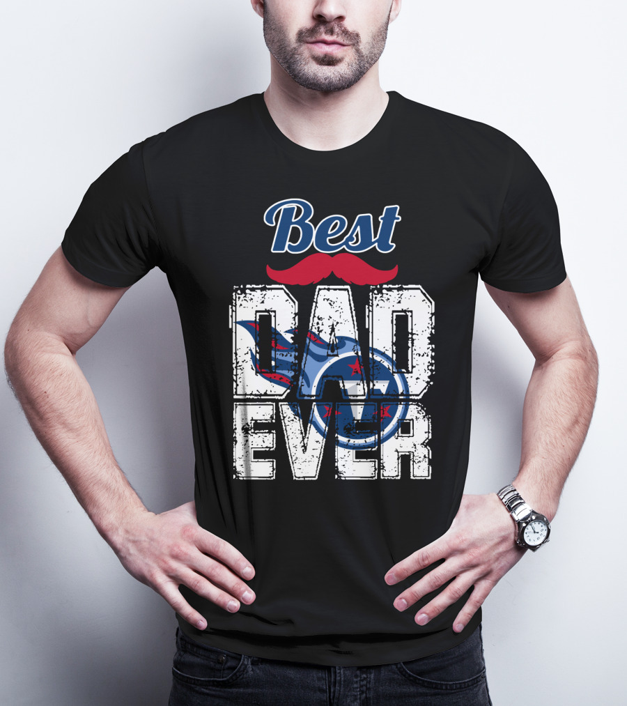 Best Dad Ever Titans Football T-Shirt